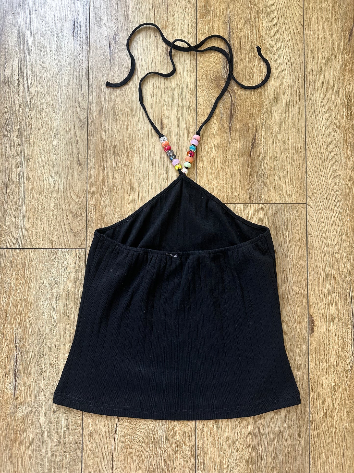 Black Pointelle Halter Top – Blondita